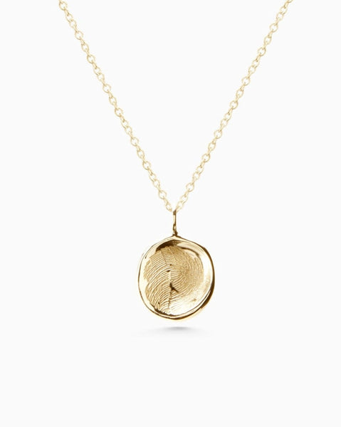 Custom Engraved Pendant Yellow Gold Linden Cook Jewellery